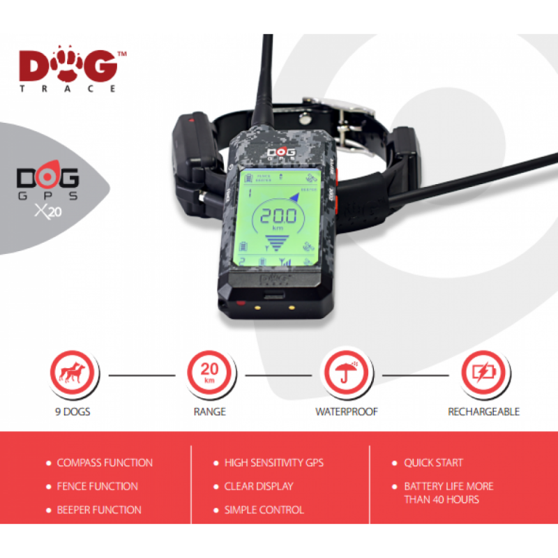 Κολάρο για σκύλους GPS X20 DOGTRACE